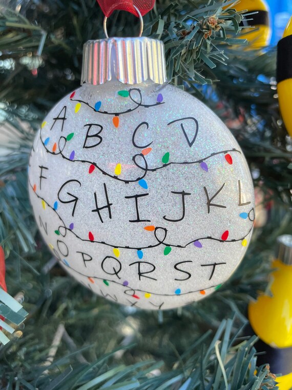 Stranger Things Inspired ABC Lights Ornament - Etsy