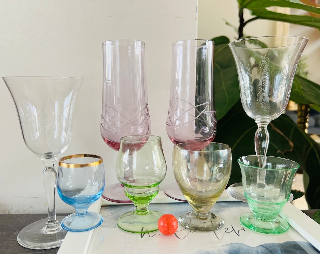 8 Soviet Vintage Collection Glasses - Etsy