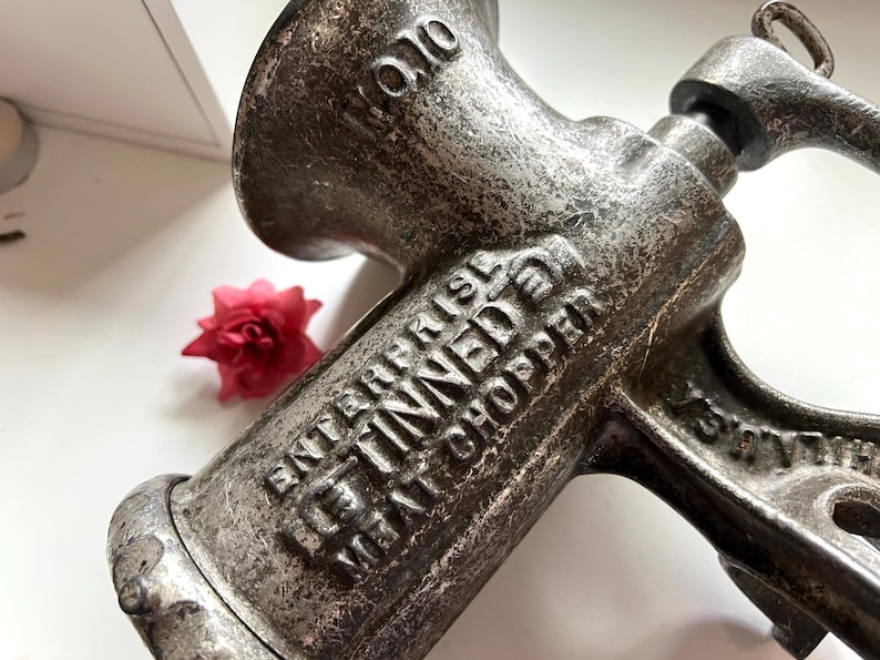 Antique American Meat Grinder, Vintage USA No 10, Manual Meat Chopper ...