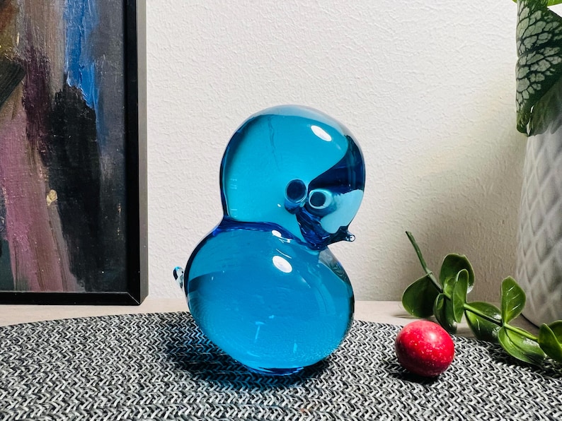 Amazing Blue 1960’s Hand Made Blue Glass Bird Pippi Josef Marcolin FM ...