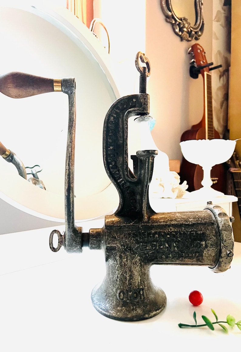 Antique American Meat Grinder, Vintage USA No 10, Manual Meat Chopper ...