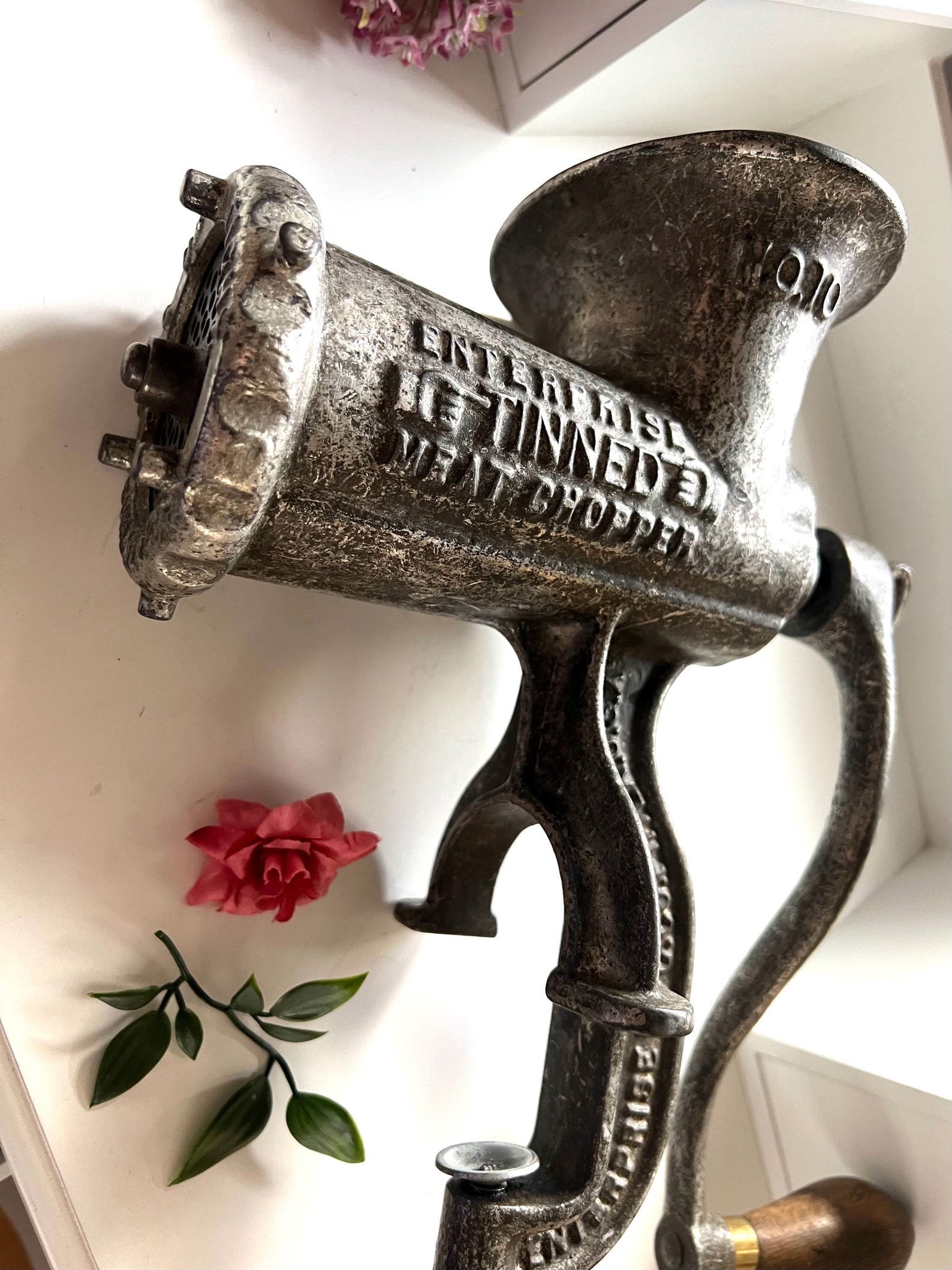 Antique American Meat Grinder, Vintage USA No 10, Manual Meat Chopper ...