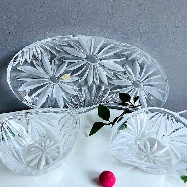 Crystal Serving Tray - Etsy
