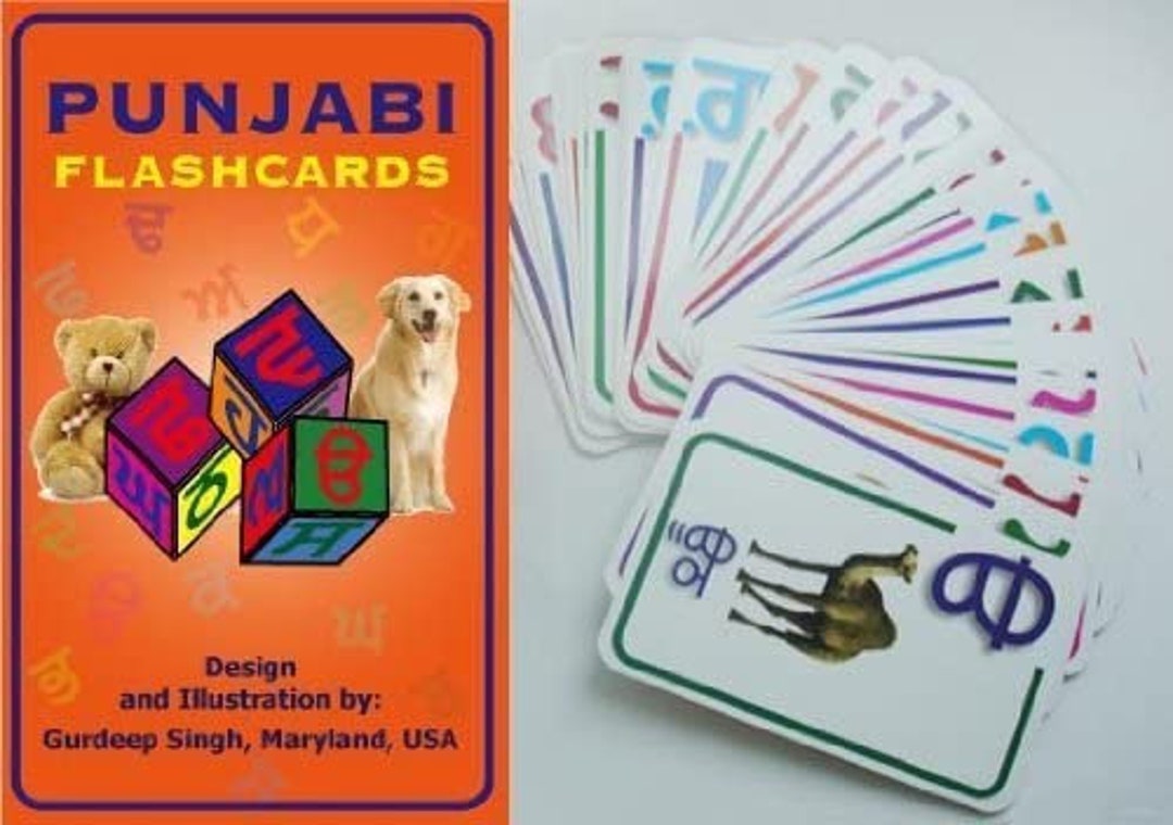 Punjabi Flashcards - Sikh Gurmukhi Alphabets Paenti Akhar - Etsy