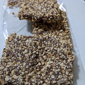 Homemade Old English Toffee. Coated With Chocolate and Almonds ...