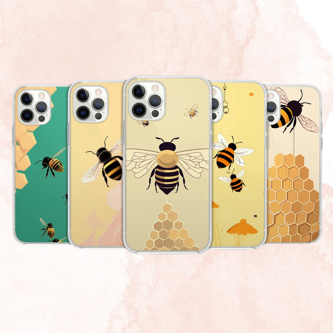 Cute Bumble Bee Tough Phone Casing Cover for iPhone 14, 13, 12, 11, X ...