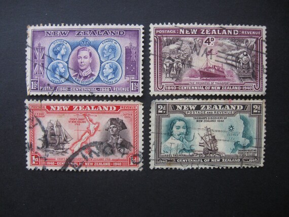 Rare New Zealand Stamps | Etsy
