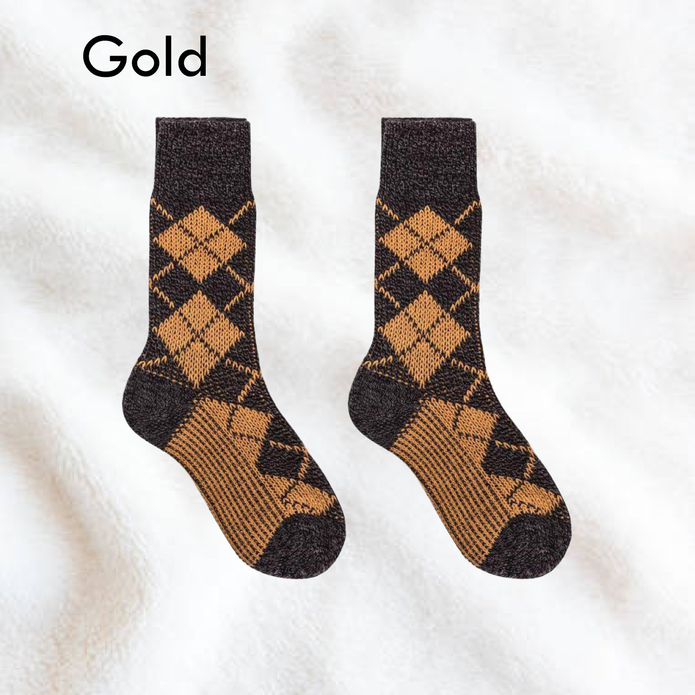 Nordic Wool Argyle Socks, Cozy Warm Gift for Women & Men Winter Thick ...