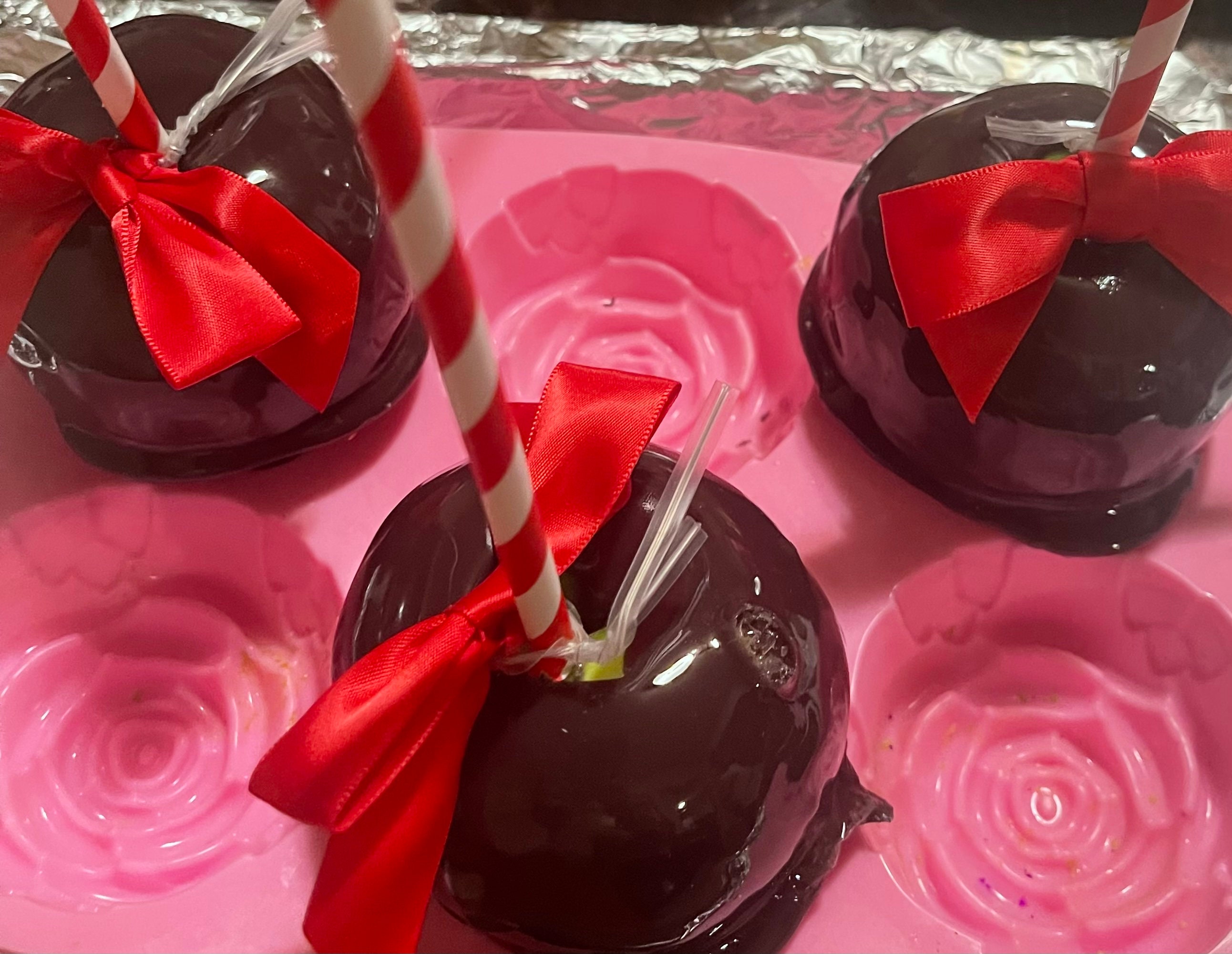 3 Rose Bottom Apples, Hard Candy, Chocolate Flavoring Delicious and ...