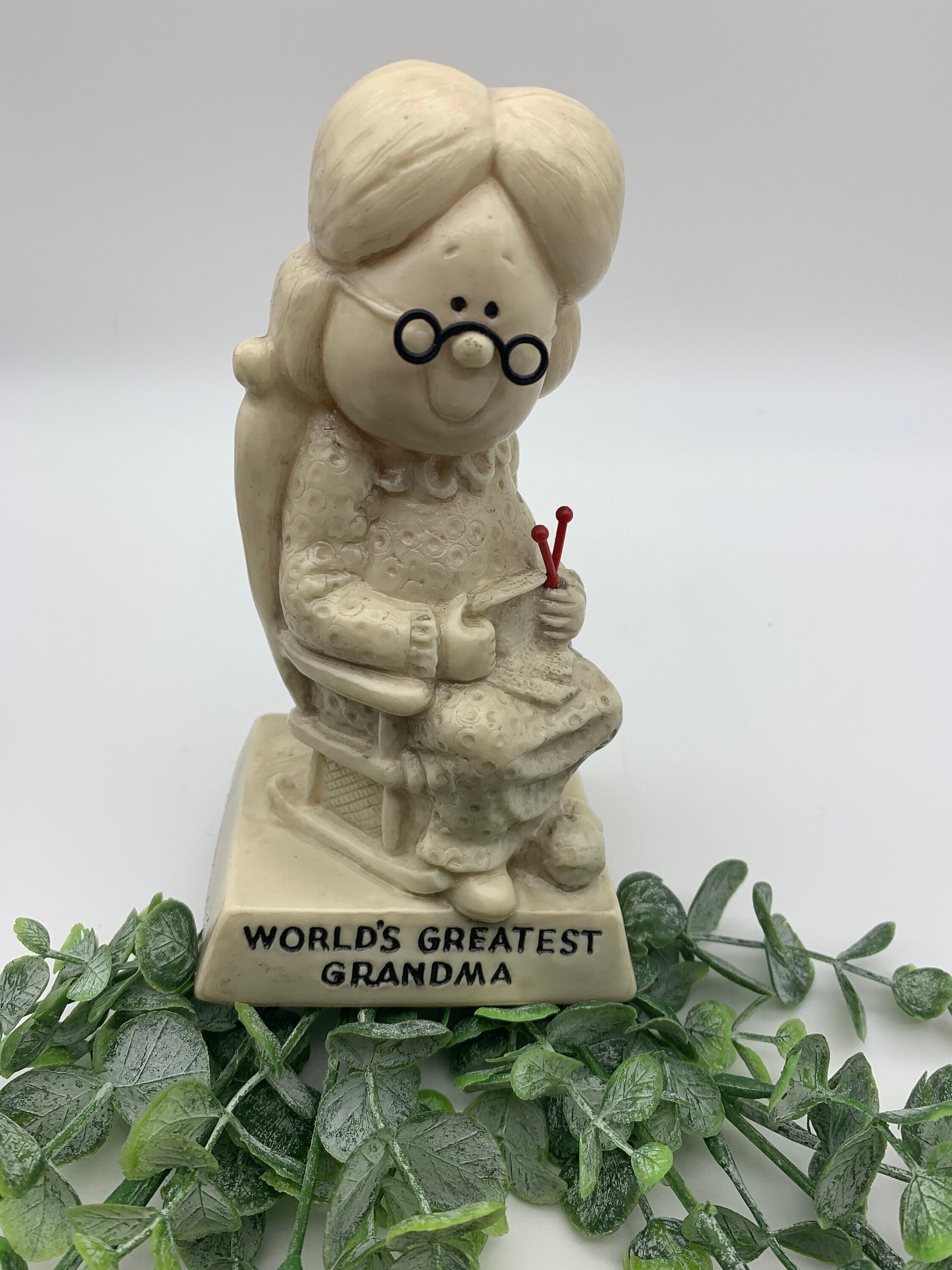 1970 "world's Greatest Grandma" Figurine - Etsy