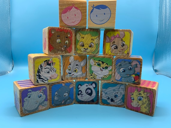 Vintage Wooden Blocks - Etsy