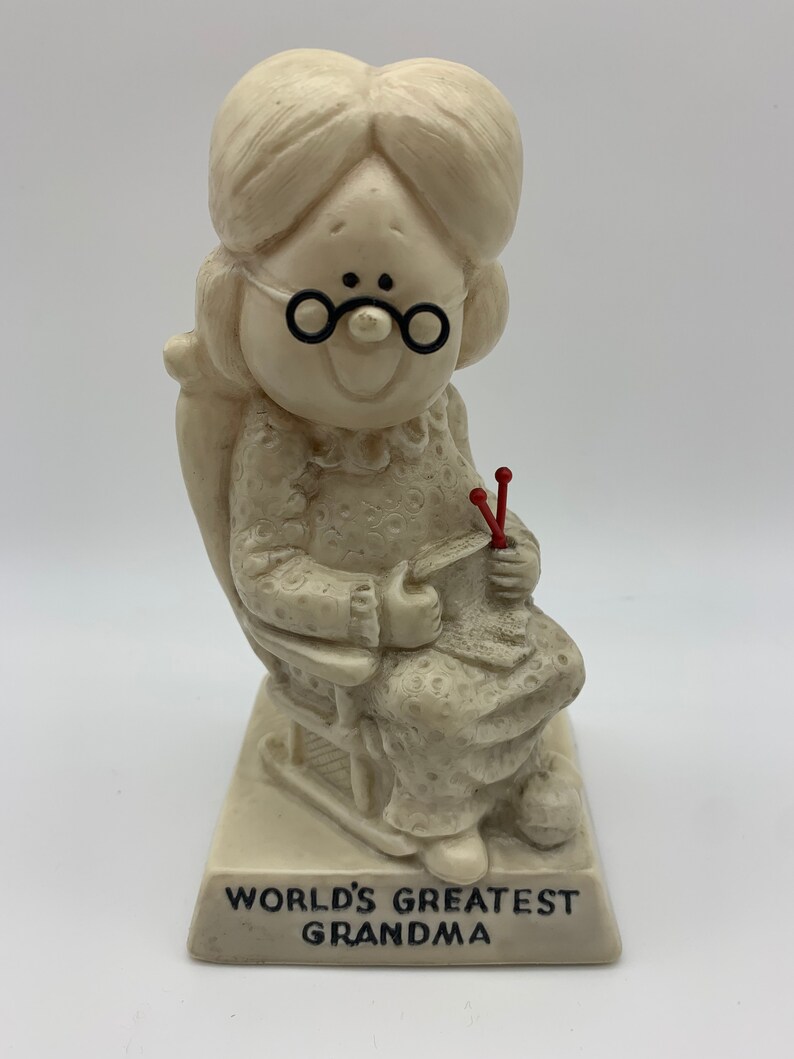 1970 "world's Greatest Grandma" Figurine - Etsy