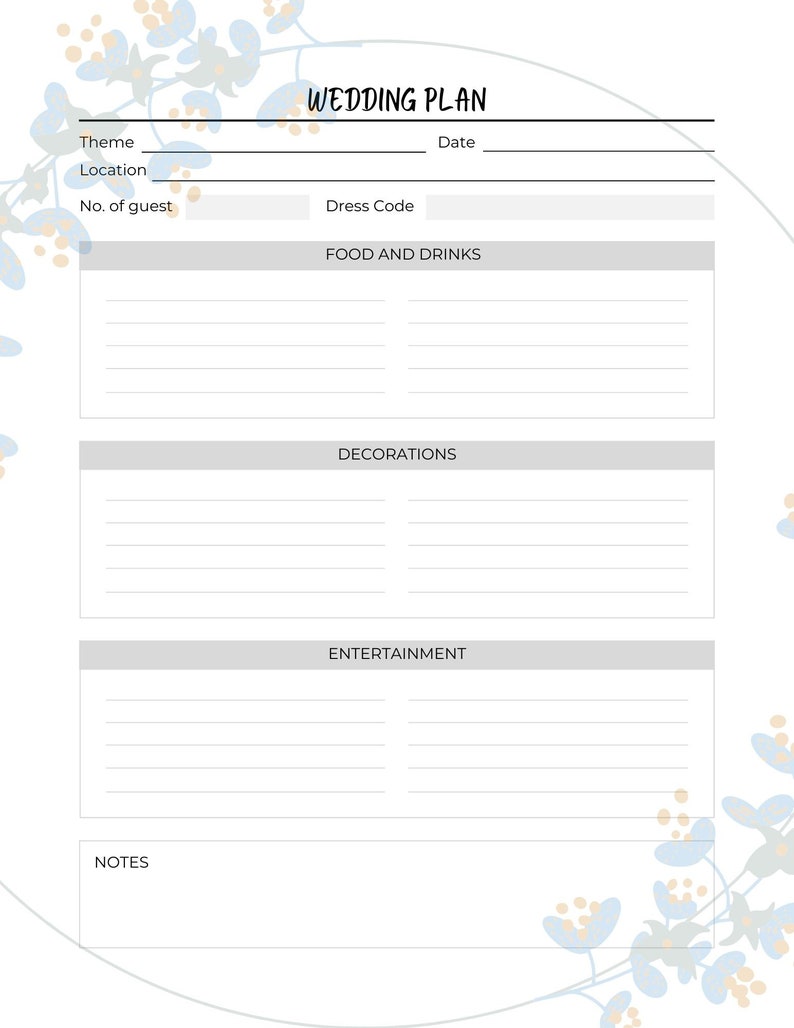 The Ultimate Printable Wedding Event Planner - Etsy