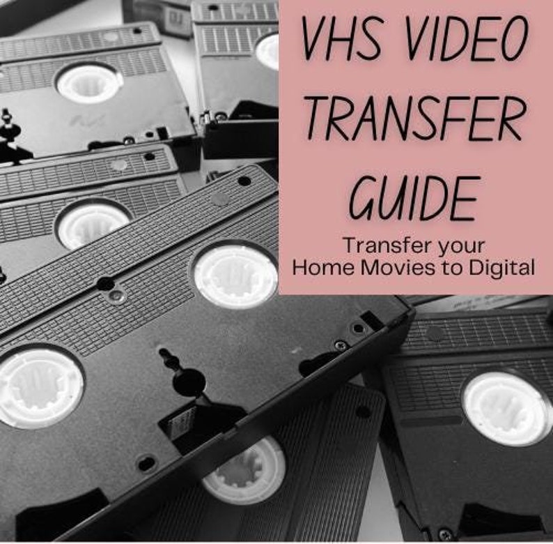 Step-by-step PDF Guide to Convert Your VHS Tapes to Digital Format - Etsy