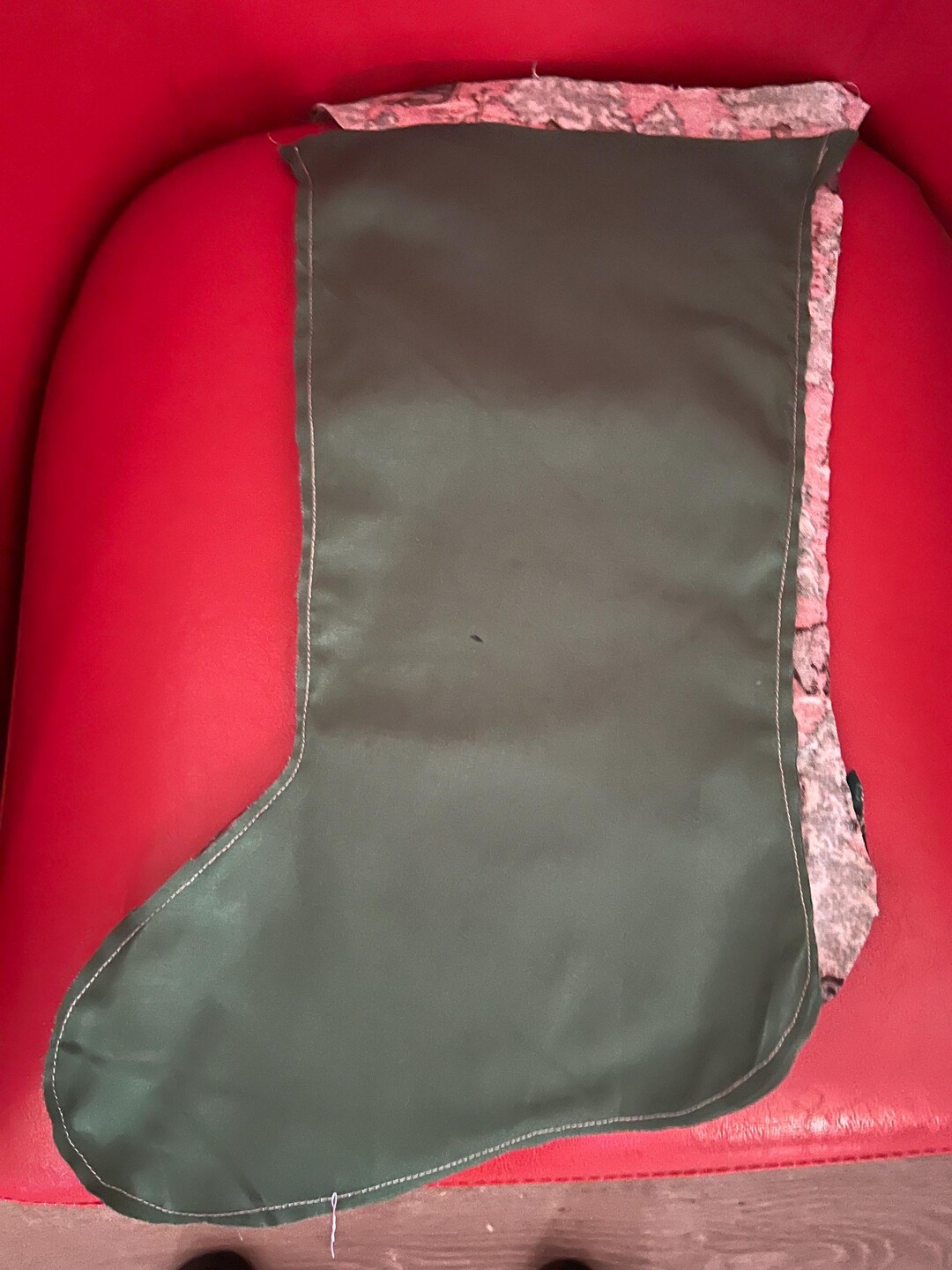 Bucilla Christmas Stocking Fabric Liner Solid Green - Custom or Pre ...