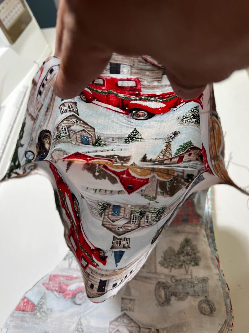 Farmhouse Christmas Stocking Liner | Bucilla Festive Fabric Craft - Etsy