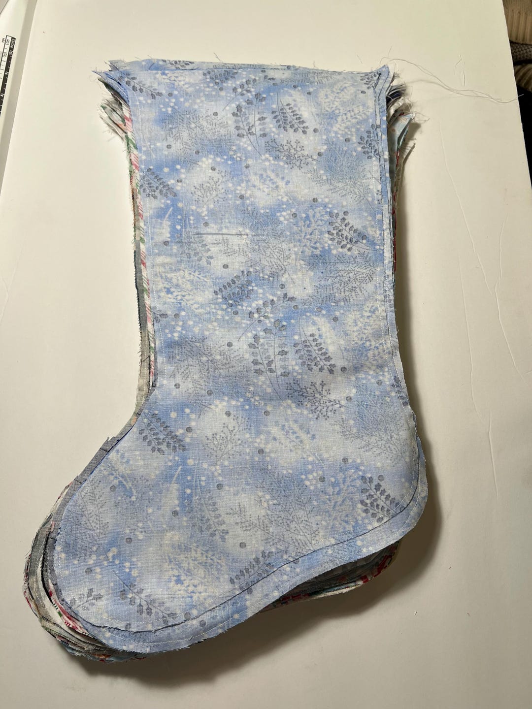 Handmade Bucilla Christmas Stocking Fabric Liner in Festive Patterns ...