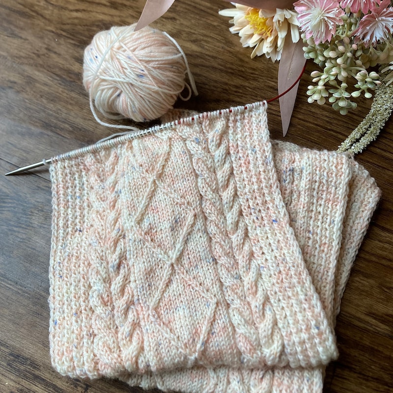 Narrow Knit Scarf Pattern - Etsy