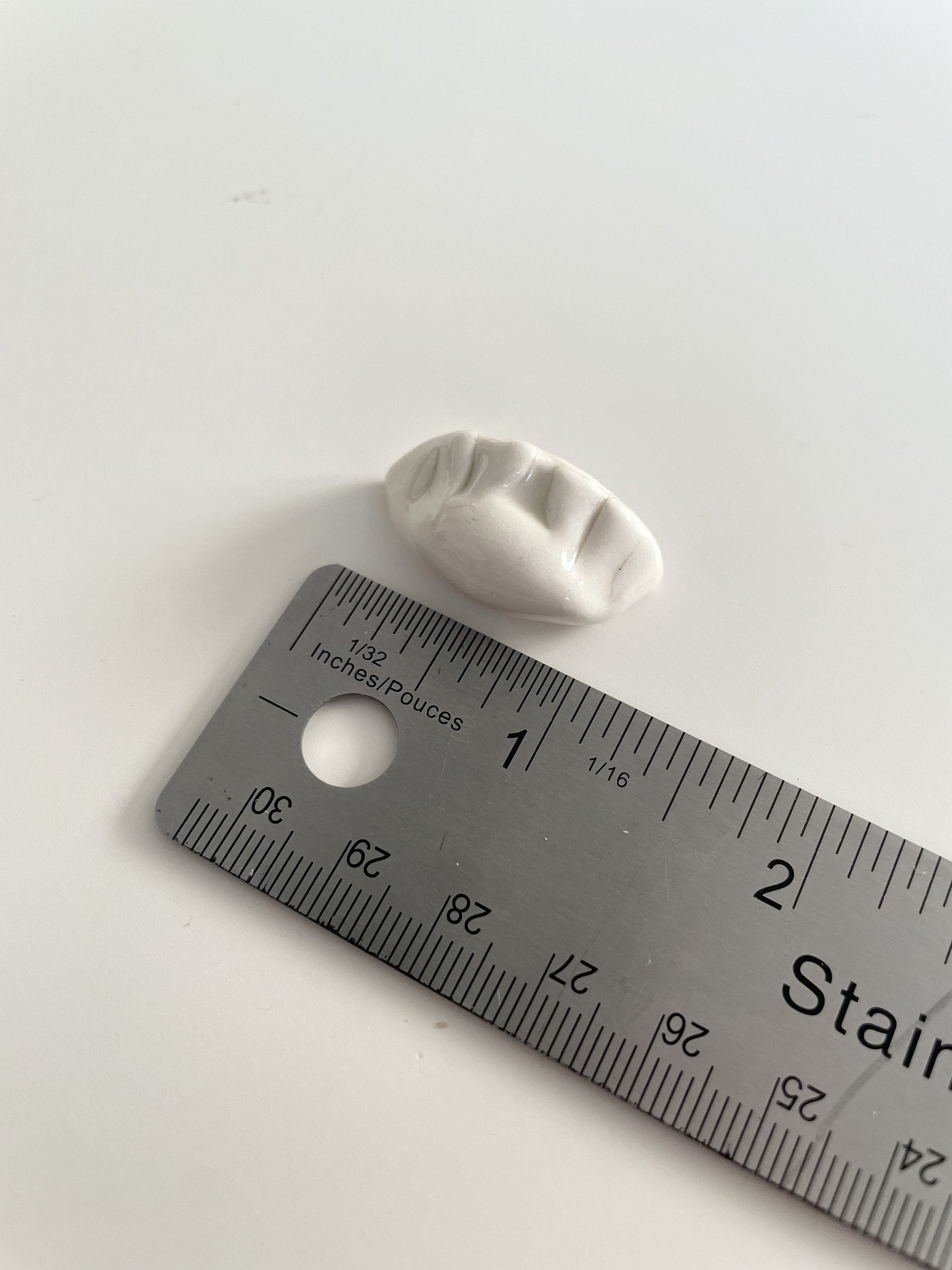 Tiny Porcelain Gyoza | Clay Dumpling Lucky Charm - Etsy