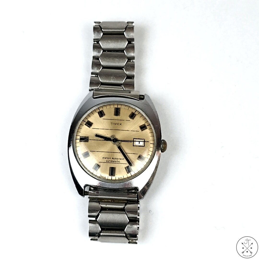 Vintage 1973 Timex Automatic Watch Date 34 MM 46650 - Etsy