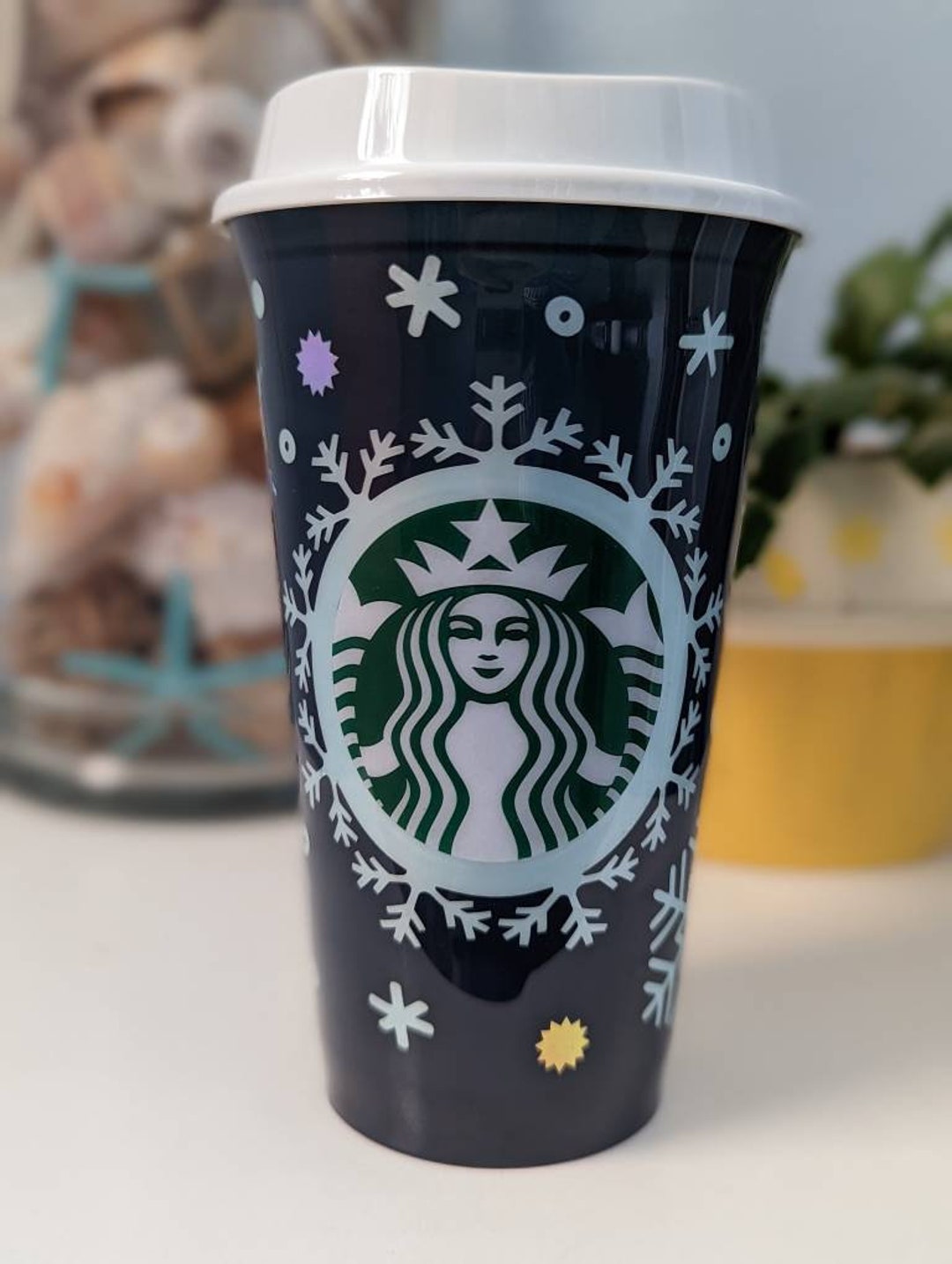 Winter Snowflake Hot Cup - Etsy