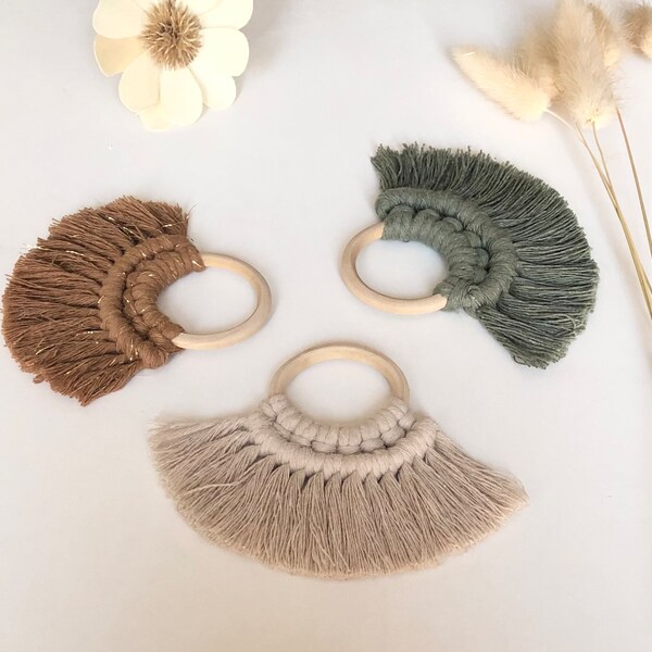 Macrame Napkin Rings - Etsy