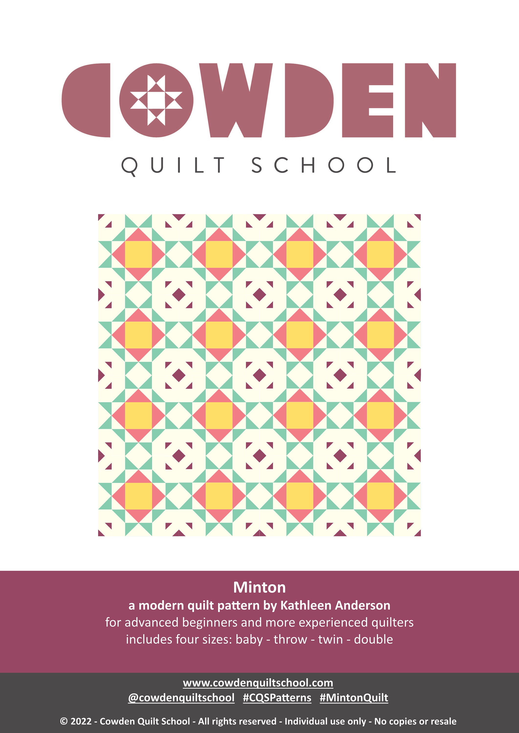 Modern Repeat Block Patchwork Quilt Pattern - Suitable for Advanced ...