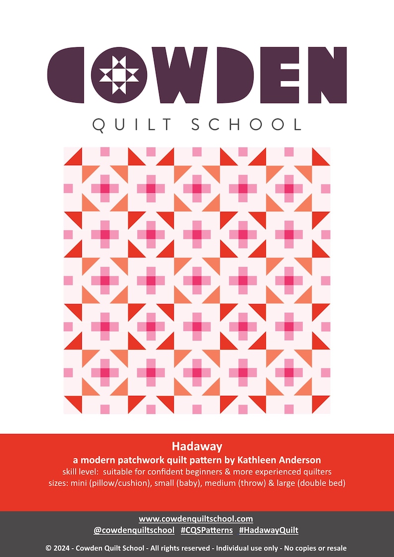 Half-square Triangle Quilt Pattern – Modern Patchwork Design (PDF ...