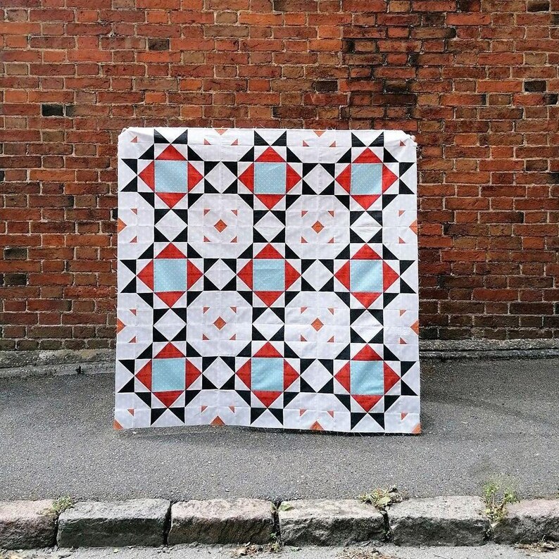Modern Repeat Block Patchwork Quilt Pattern - Suitable for Advanced ...
