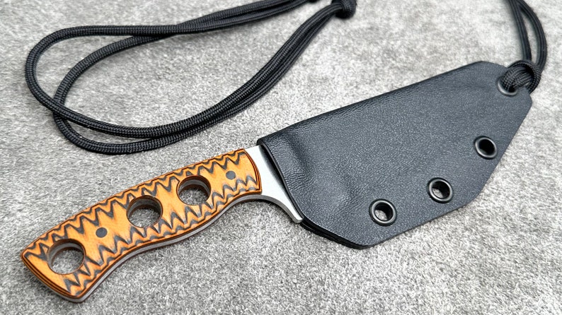 Handcrafted, Multipurpose EDC Neck Knife With Durable Sheath and ...