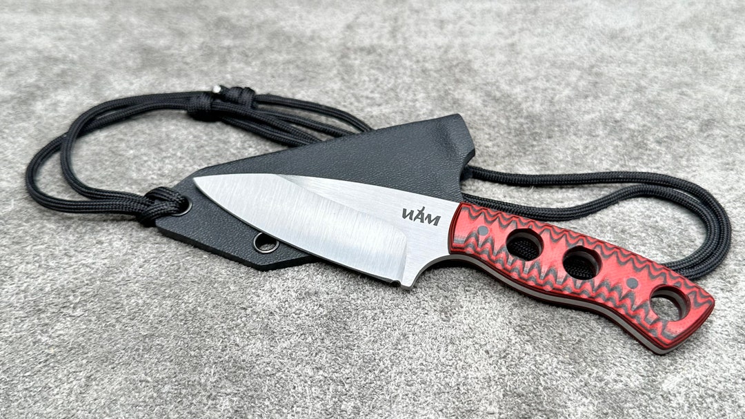 Handcrafted, Multipurpose EDC Neck Knife With Durable Sheath and ...