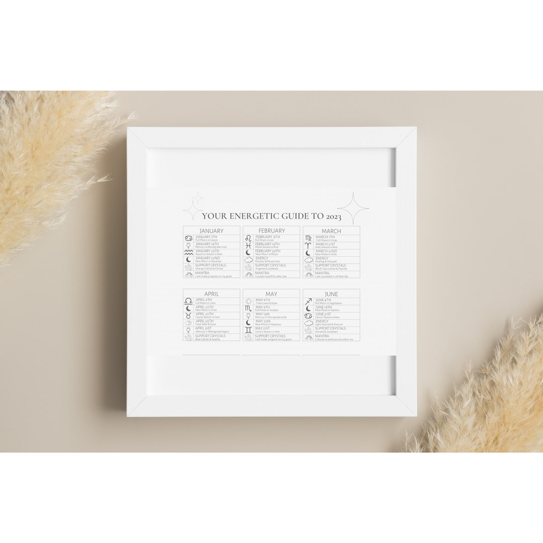 Energetic Calendar Guide 2023 / Weekly Planner / Monthly - Etsy