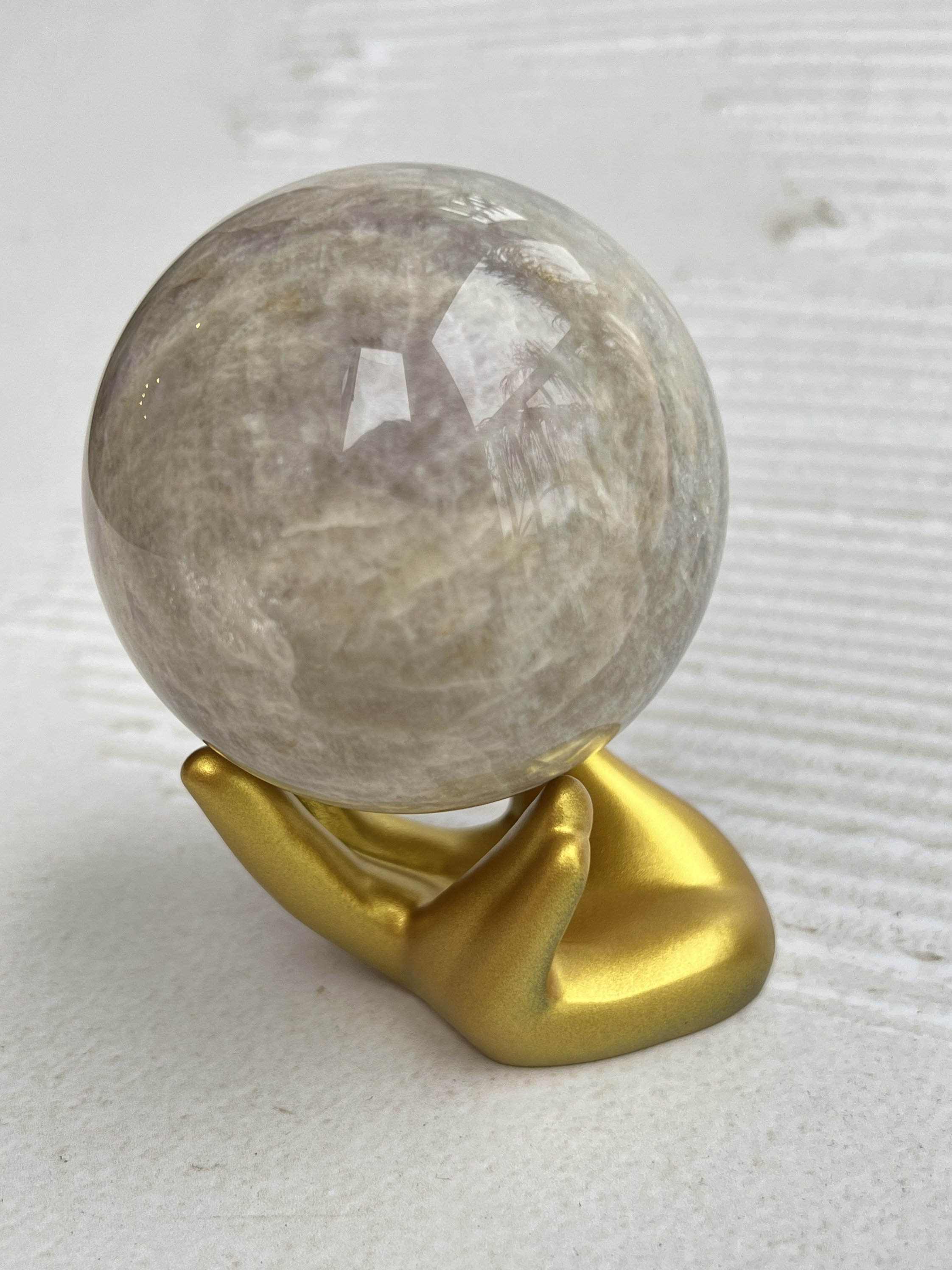 Gold Hand Sphere Stand - Etsy