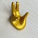 Gold Hand Sphere Stand - Etsy