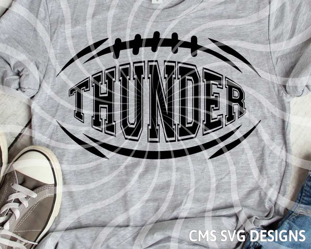 Thunder Svg, Thunder S Svg, Thunder Football Svg, School Pride Mascot ...