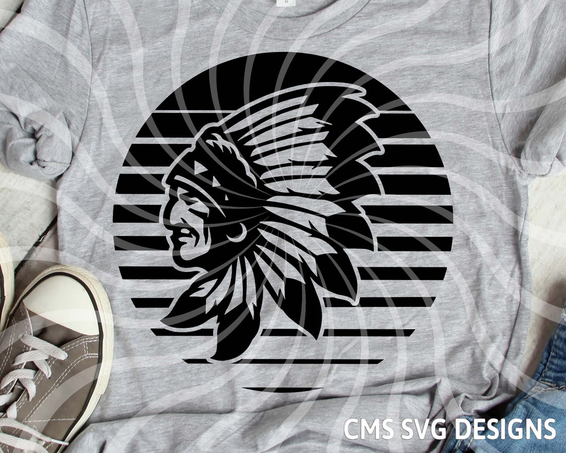 Indian Svg Indians Svg Indian Sunset Svg School Pride - Etsy