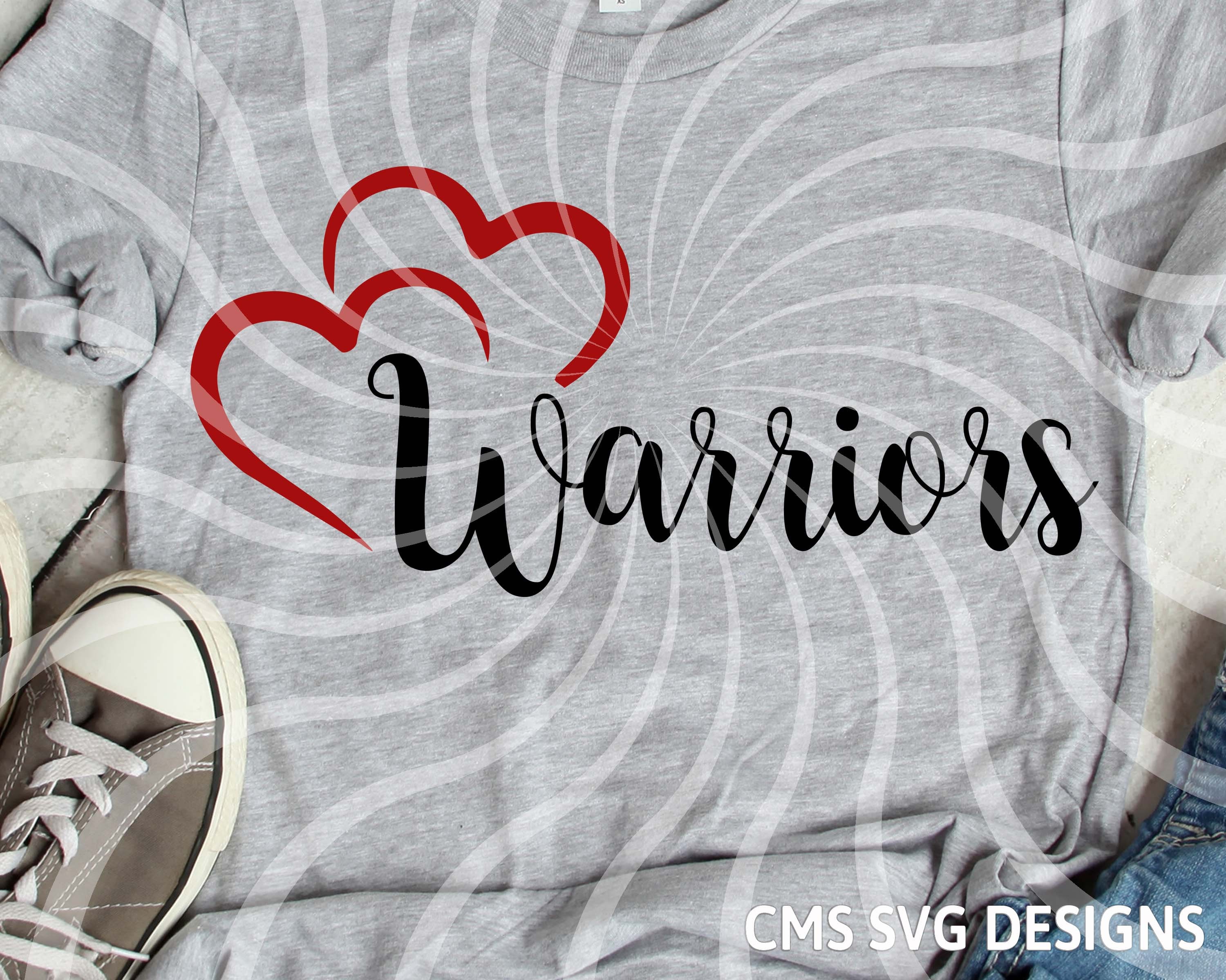 Warrior Svg Warriors Svg Warrior Two Hearts Svg School - Etsy