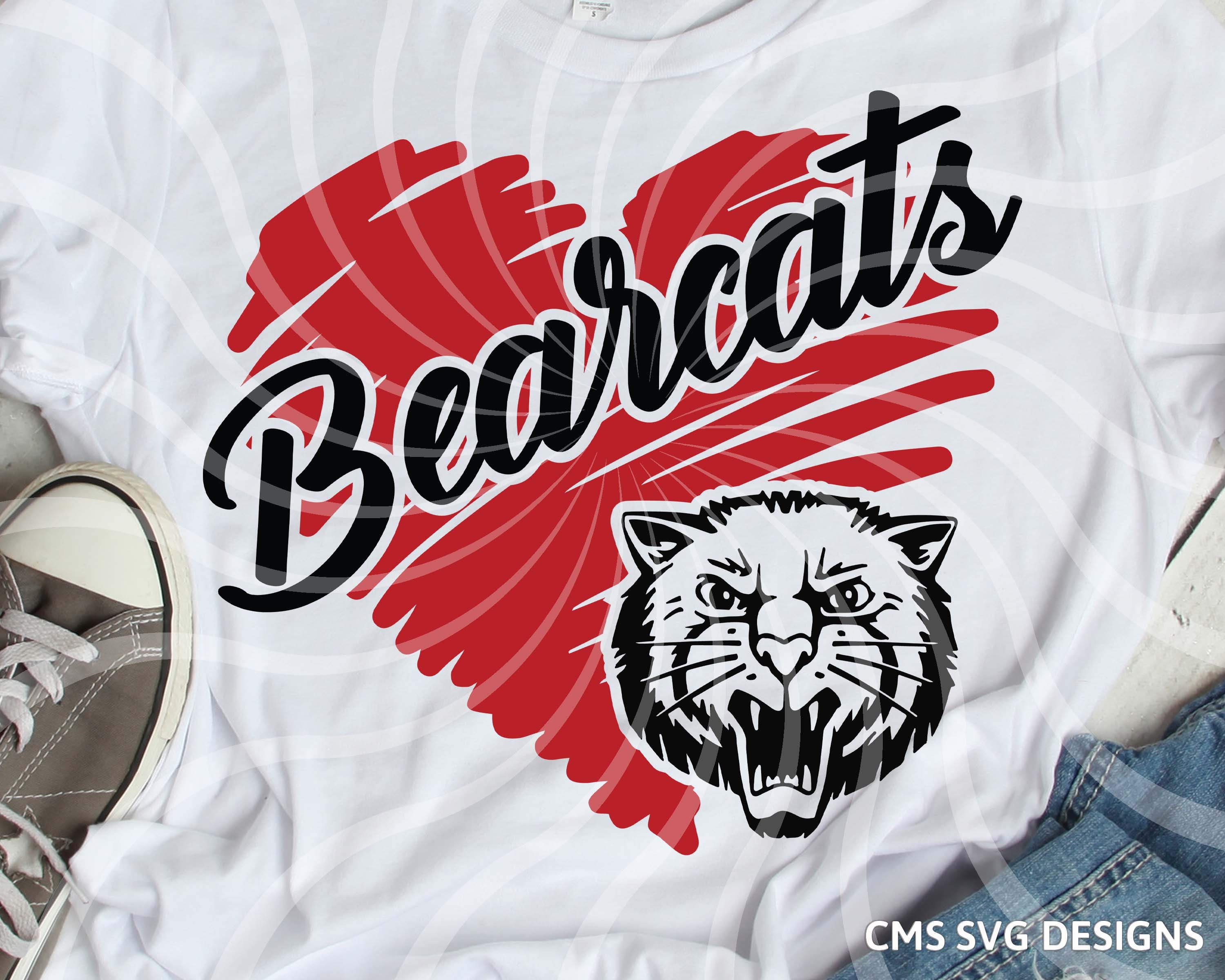 Bearcat Svg Bearcats Svg Bearcat Scribble Heart Svg Cat - Etsy