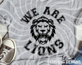 Lion Svg Lions Svg Lion Strong School Pride Mascot Cut File - Etsy
