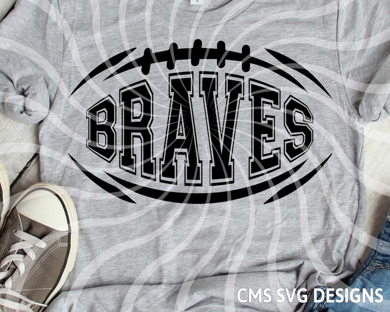 Brave Svg Braves Svg Braves Football Svg School Pride - Etsy