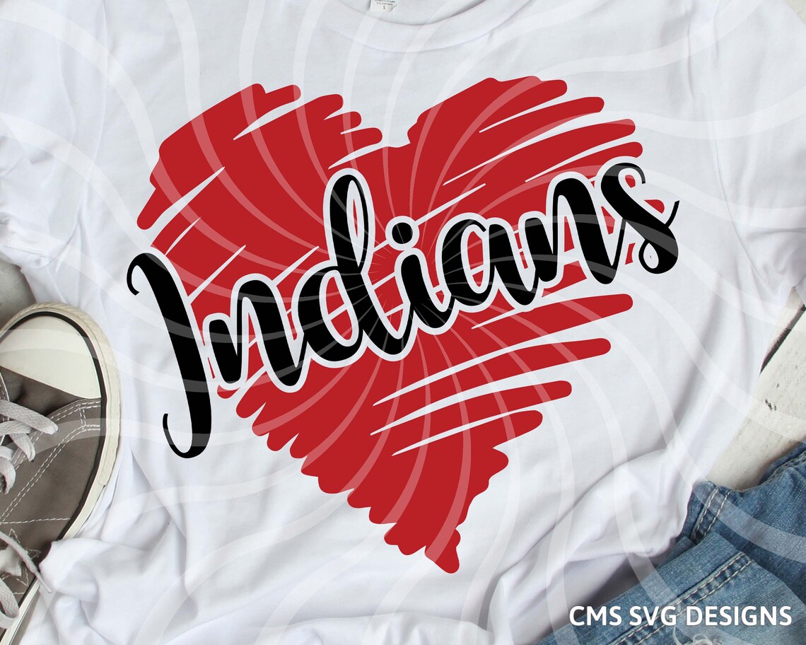 Indian Svg Indians Svg Indian Scribble Heart School Pride - Etsy