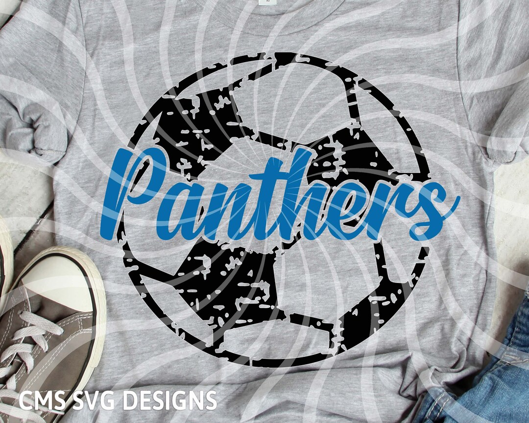 Panther Svg, Panther Svg, Panther Soccer Ball Distressed, School Pride ...