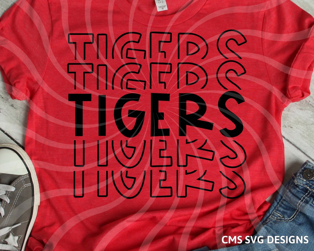 Tiger Svg, Tigers Svg, Tiger Stacked Letters, School Pride Mascot Cut File Printable Cricut ...