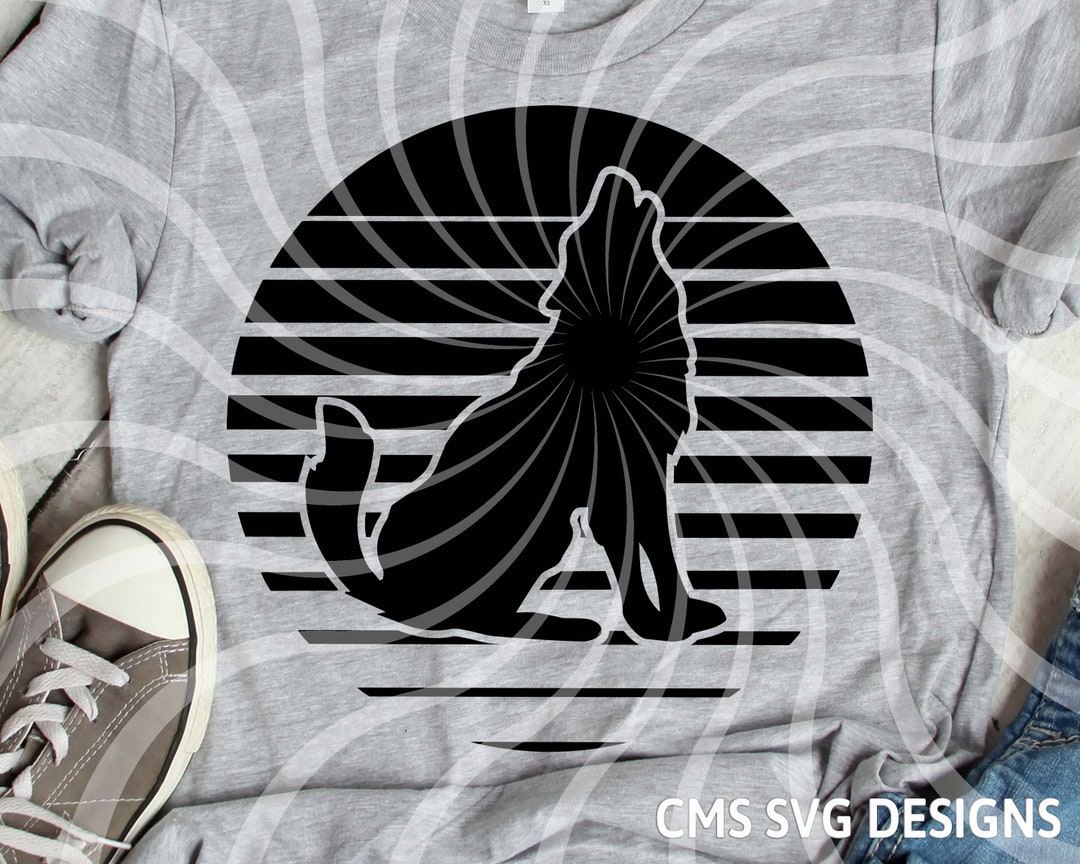 Lobo svg lobos svg lobo puesta de sol mascota del orgullo - Etsy México