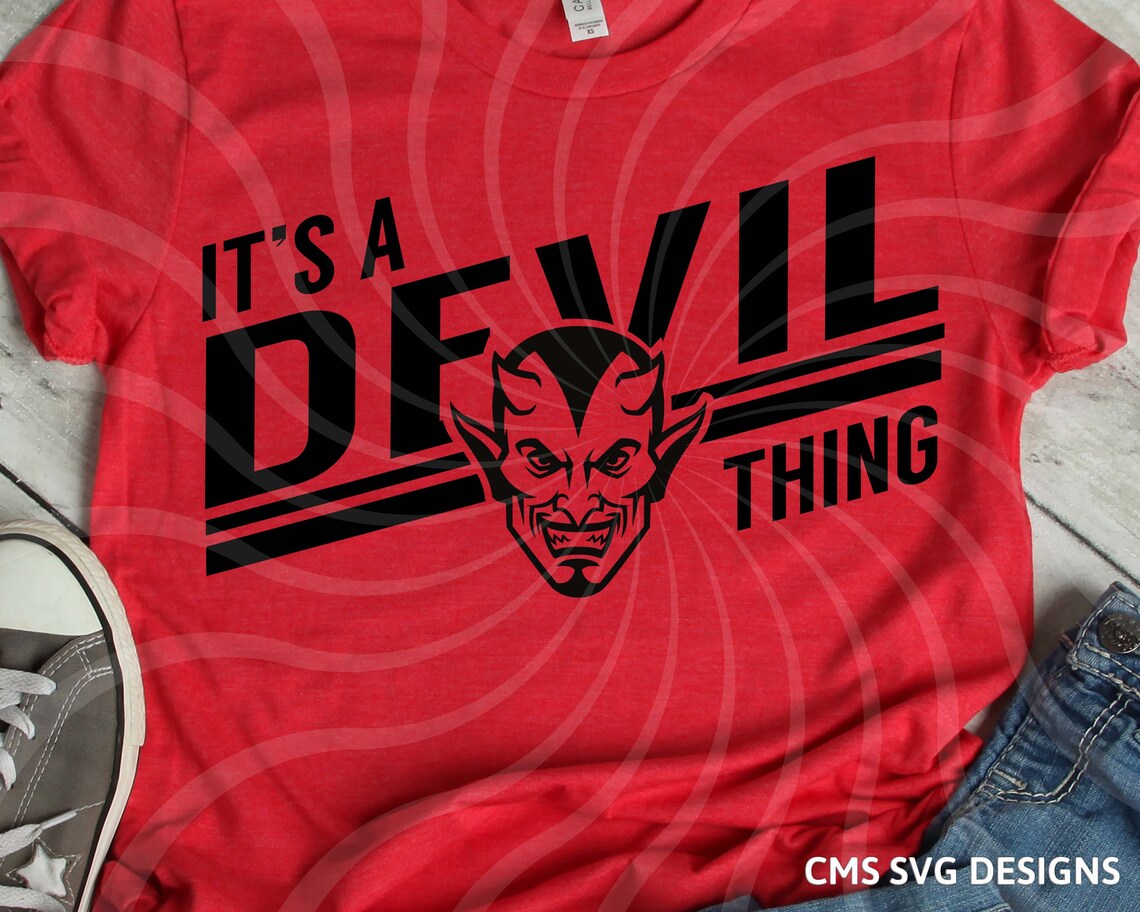 Devil Svg Devils Svg It's a Devil Thing Svg School - Etsy
