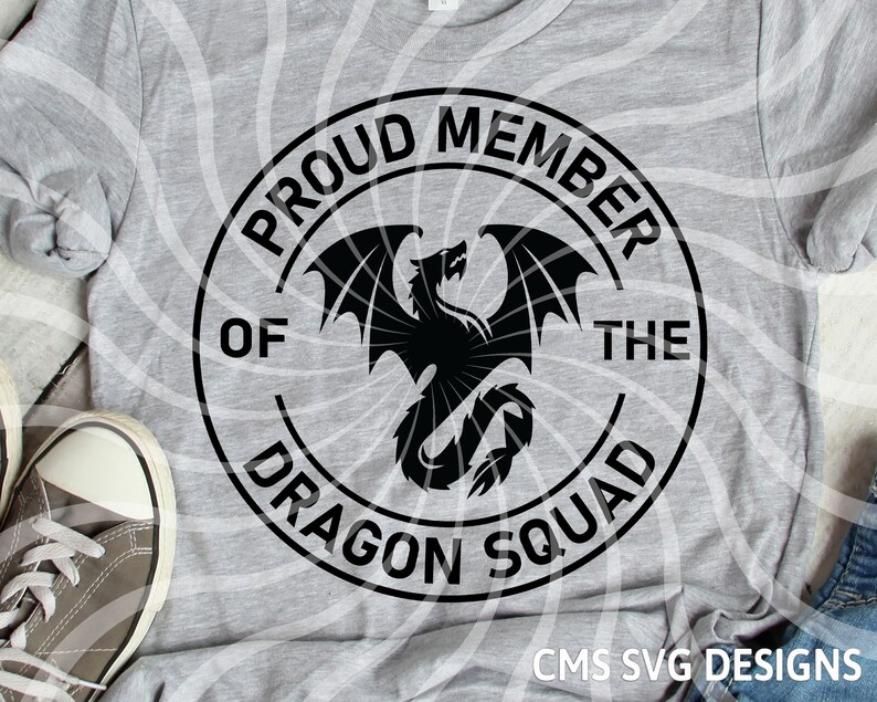 Dragon Svg Dragons Svg Proud Member of the Dragon Squad - Etsy