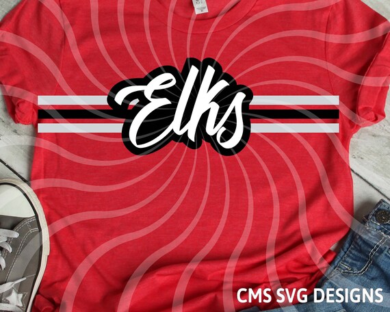 Elks Svg Elks Svg Elks Stripes Svg School Pride Mascot Cut - Etsy