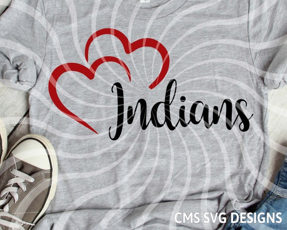 Indian Svg Indians Svg Indian Two Hearts Svg School Pride - Etsy