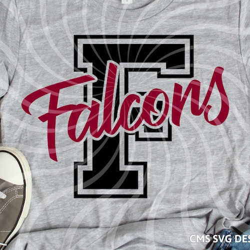 Falcon Svg Falcons Svg Falcon Varsity Letter Svg School - Etsy