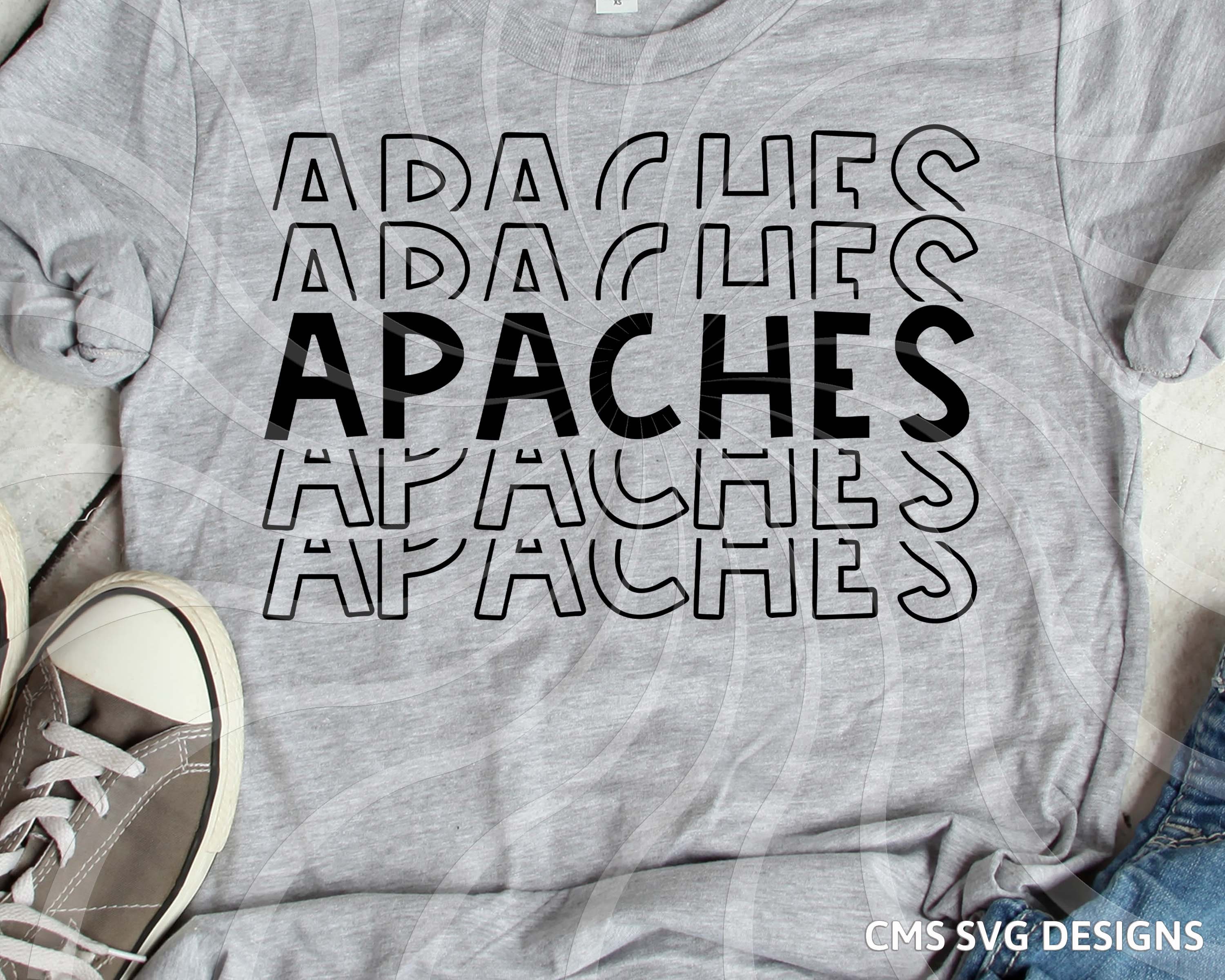 Apaches Svg Indian Svg Apaches Words School Pride Mascot | Etsy